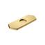 Hansgrohe Locarno 10 in. Base Plate in Brushed Gold Optic 04856250