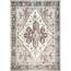 nuLOOM Mali Ivory 6 ft. x 9 ft. Machine Washable Traditional Medallion ...