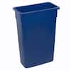 Carlisle TrimLine 23 Gal. Blue Rectangular Trash Can (4-Pack) 34202314 ...