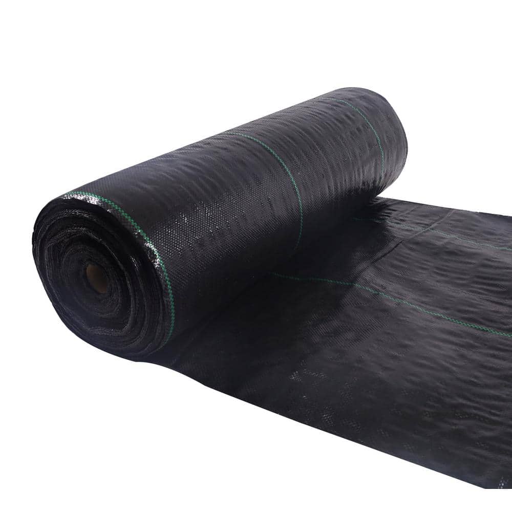 Agfabric 6 ft. x 100 ft. Natural Weed Barrier Permeability Landscape ...