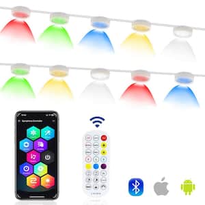 Reviews for WYZM 108-Light Indoor/Outdoor 150 ft. Plug-in Integrated LED APP/Remote Control ...