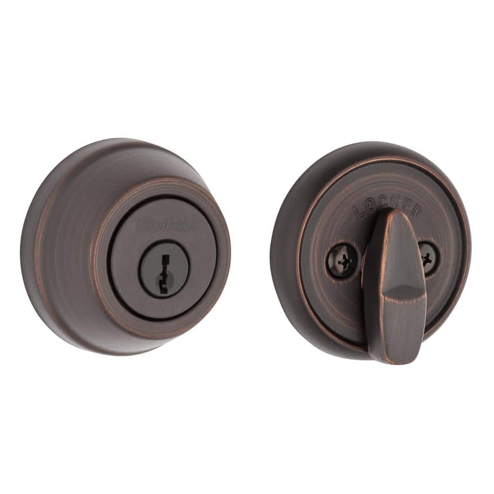 Kwikset 780 Series Venetian Bronze Single Cylinder Deadbolt Featuring ...