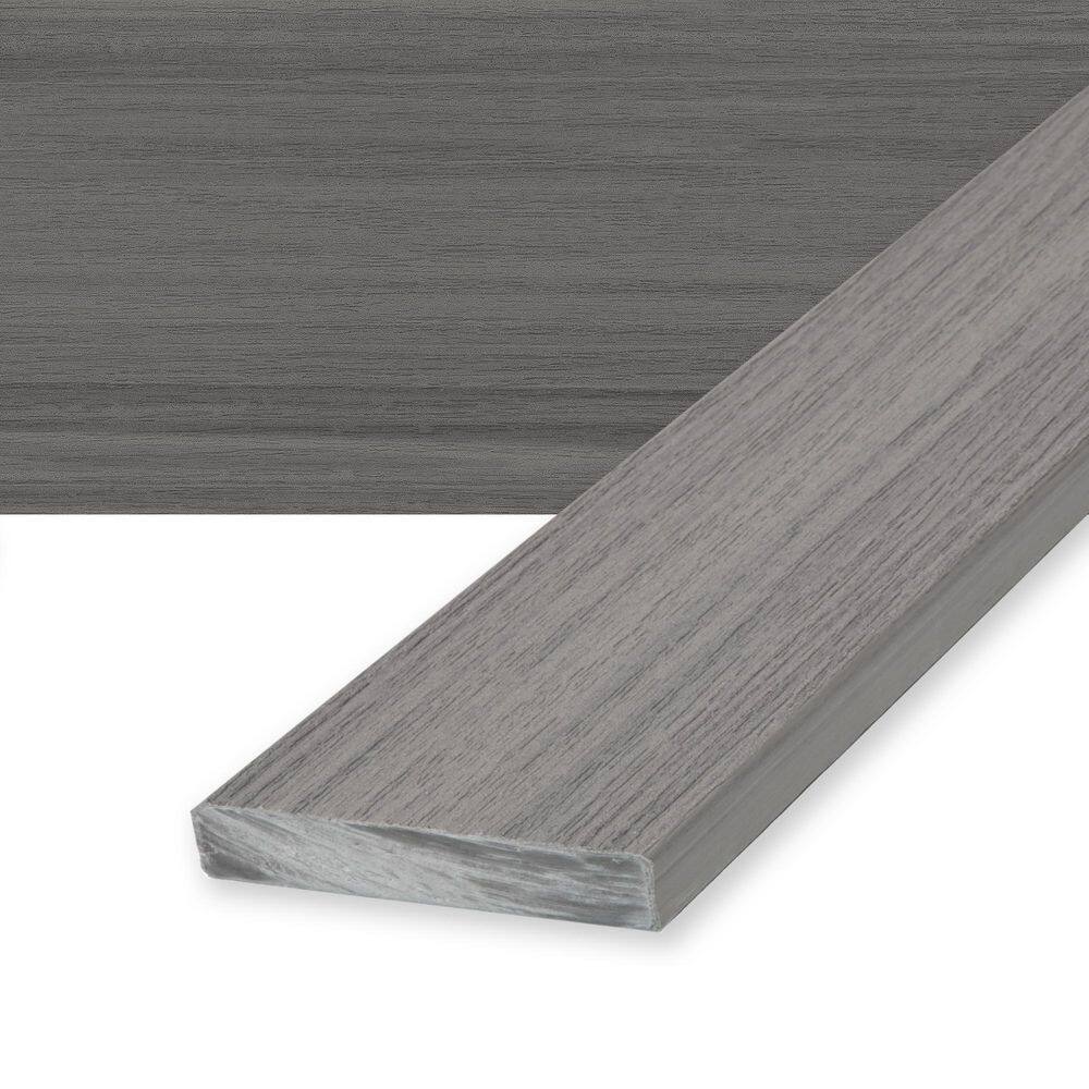 Deckorators Voyage 1 in. x 6 in. x 16 ft. Sierra Gray Square Edge ...
