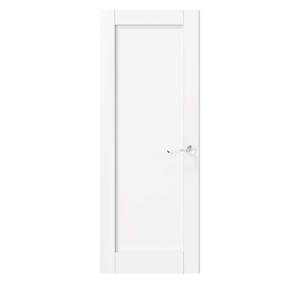 TENONER 28 in. x 80 in. Solid Wood and MDF, Pre-assembled, White Primed ...