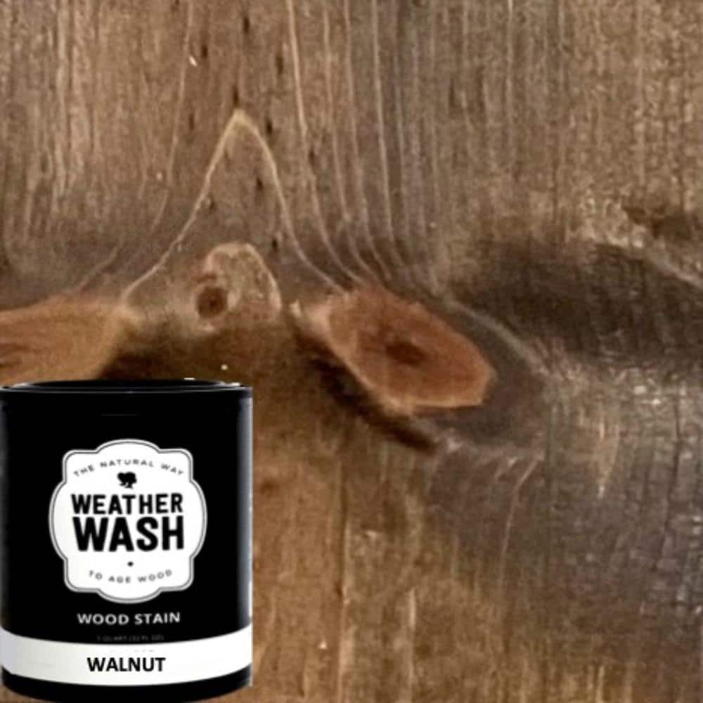 WEATHER WASH 1 qt. Walnut Weatherwash Aging Interior Water-Based Wood ...