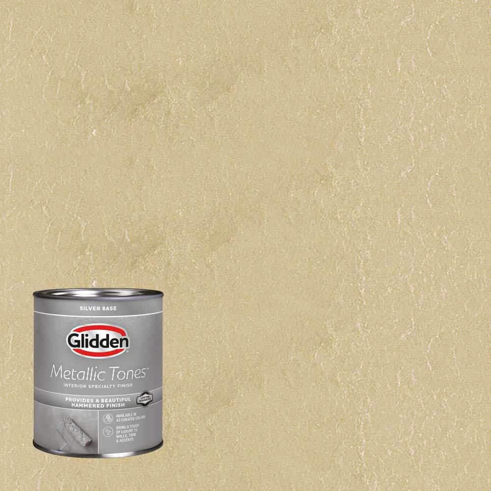GLIDDEN METALLIC TONES 1 qt. MTL131 Iridescent Oyster Metallic Interior ...