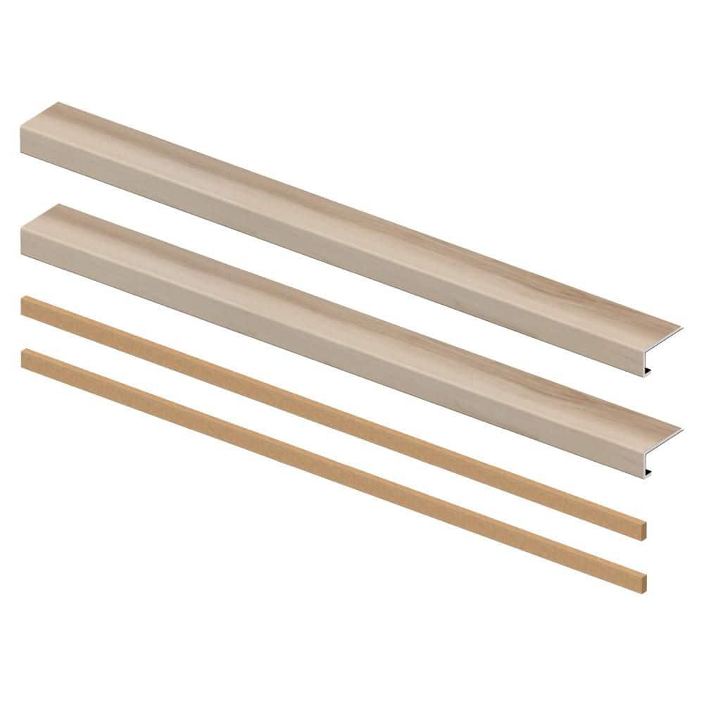 VERSATRIM Muirfield Maple 8mm x 46in x 4in Exact Match Small Square ...