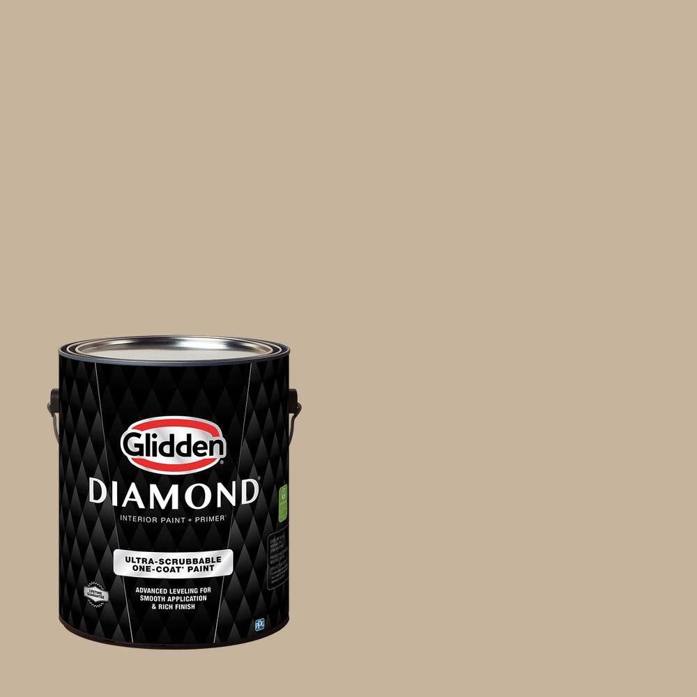 Glidden Diamond 1 gal. PPG1085-4 Best Beige Ultra-Flat Interior Paint ...