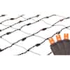 Northlight 2 ft. x 8 ft. Orange LED Net Style Tree Trunk Wrap Christmas ...