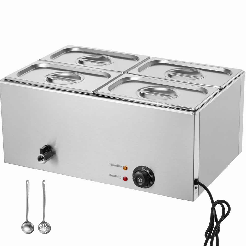 SVOPES Commercial Food Warmer 19 qt. Bain Marie 1200 Watt Electric ...