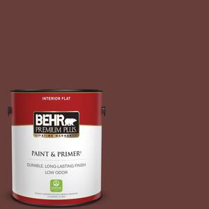 BEHR PREMIUM PLUS 1 gal. #PPU2-01 Chipotle Paste Flat Exterior Paint ...