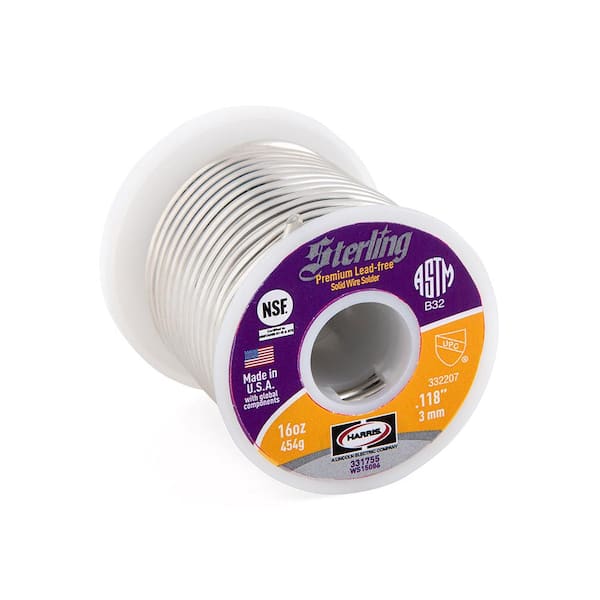 The Harris Products Group 16 oz. Sterling Premium Solder Wire 333532 ...