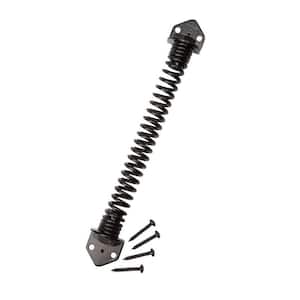 NUVO IRON 13 in. Black Galvenized Steel Self Closing Gate Spring for 84 ...