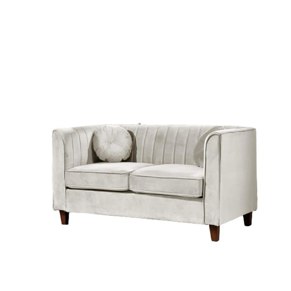 Burley beige chesterfield loveseat store