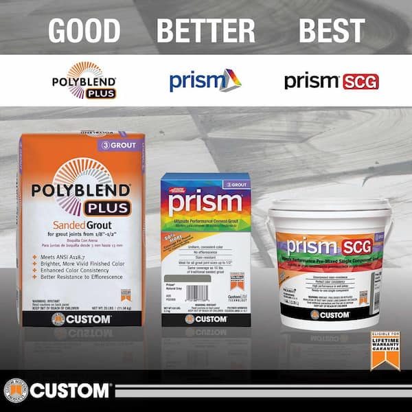 Custom Building Products Polyblend Plus #382 Bone 25 lb. Sanded Grout ...