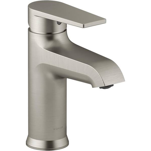 KOHLER Hint Single Hole Single-Handle Bathroom Faucet in Vibrant Brushed Nickel 97060-4-BN - The ...