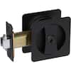 DELANEY HARDWARE Contemporary Square Black Entry Door Sliding Pocket ...