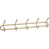 Home Decorators Collection 27 in. Satin Gold Wire Coat and Hat Hook ...