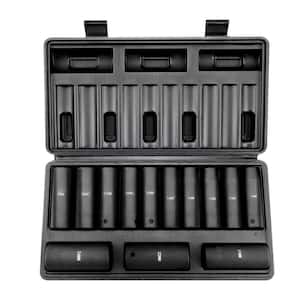 Husky 1/4 in.,3/8 in.,1/2 in. E-Torx Socket Set (13-Pieces) HETX13PC-02 ...