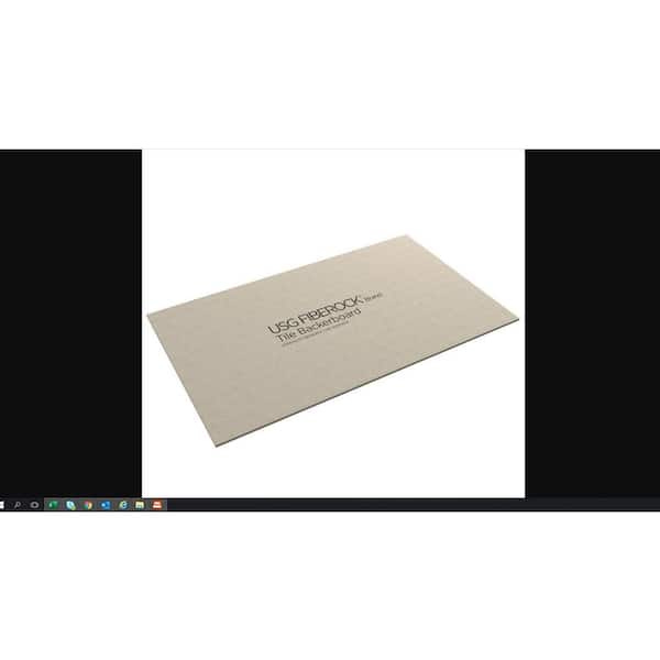 USG 5/8 in. x 48 in. x 8 ft. Glass-Mat Tile Backer Board 22186208 - The ...