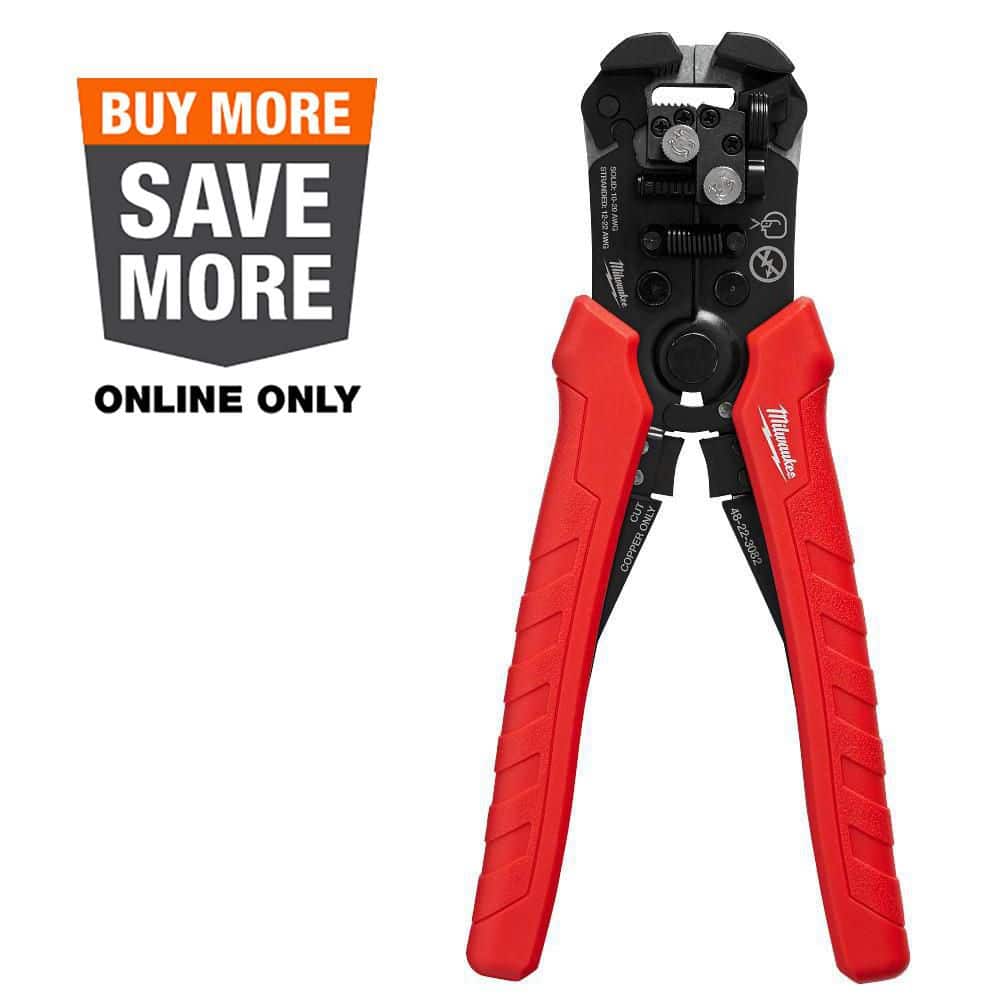 Milwaukee Self-Adjusting Wire Stripper/Cutter with Comfort Grip 48-22 ...