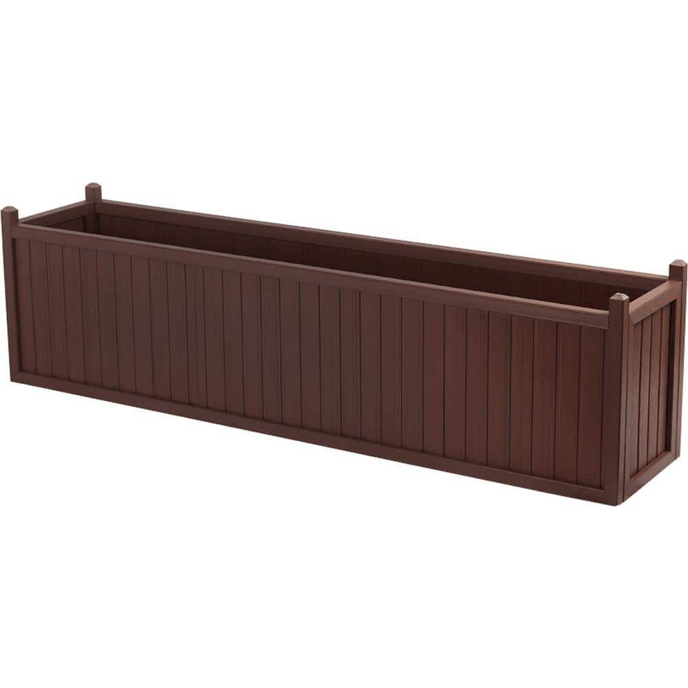 69 in. x 16 in. Smoke All Weather Composite Planter-PL851-CSS - The ...