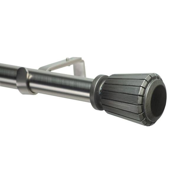 Art Decor 96 in. Non-Telescoping 1-1/8 in. Single Curtain Rod in ...