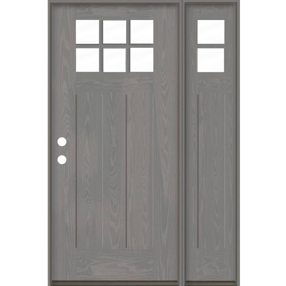 Krosswood Doors Craftsman 50 in. x 79 in. 6-Lite Right-Hand/Inswing ...