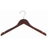 Only Hangers Walnut Wood Hangers 25-Pack WH500(25) - The Home Depot