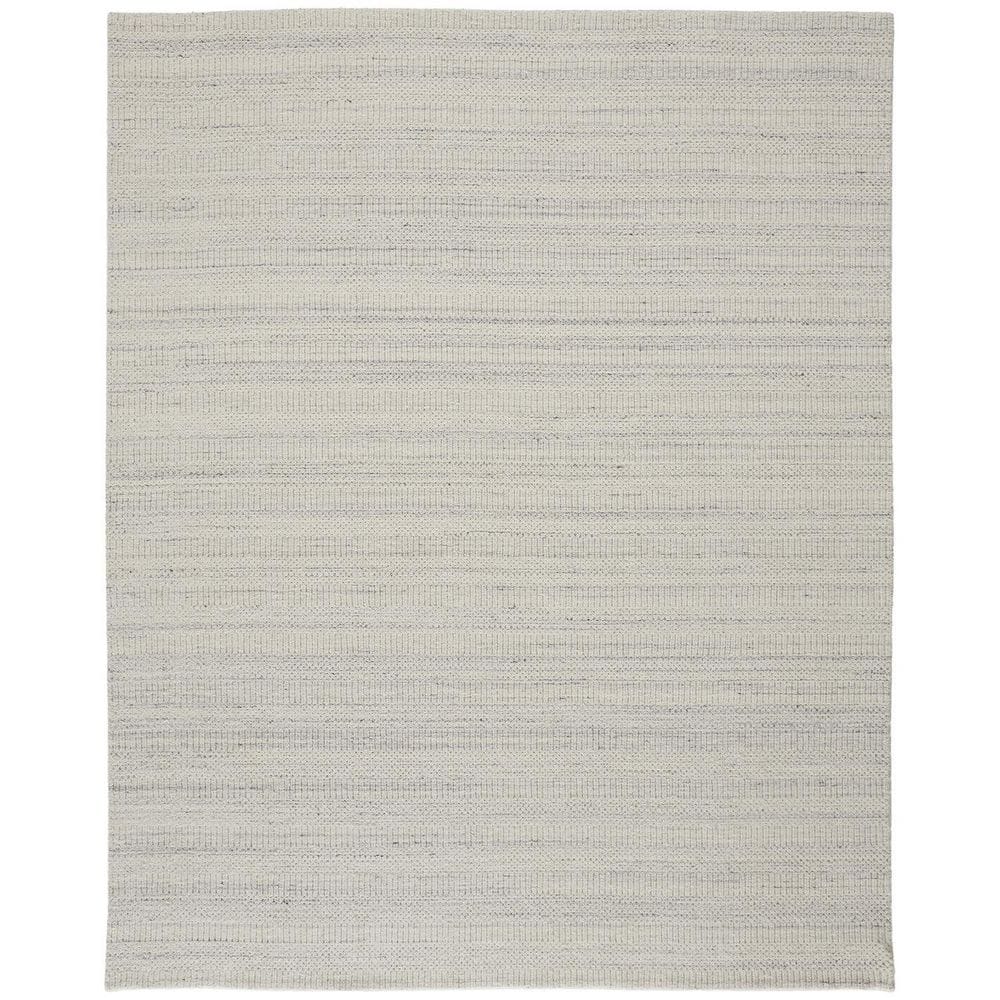 HomeRoots 5 ft. x 8 ft. Gray and Ivory Solid Color Area Rug 2000514057 ...