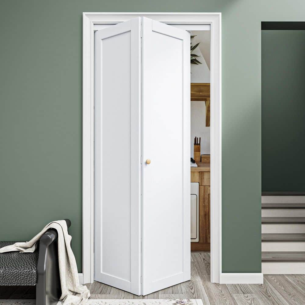 ARK DESIGN 36 in. x 96 in. Solid Core 1-Lite Panel White Primed ...