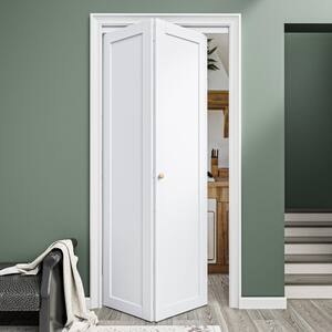 Masonite Logan 36 in. x 96 in. 2-Panel Hollow Core Primed White ...