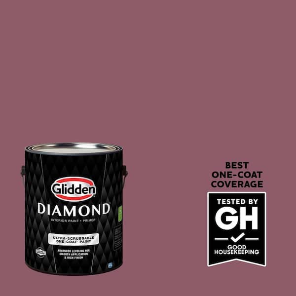 Glidden Diamond 1 gal. PPG1049-6 Cabernet Ultra-Flat Interior Paint ...