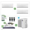 GREE Gen3 Smart Home 24,000 BTU 2-Ton Triple-Zone Ductless Mini Split Air Conditioner with Heat ...