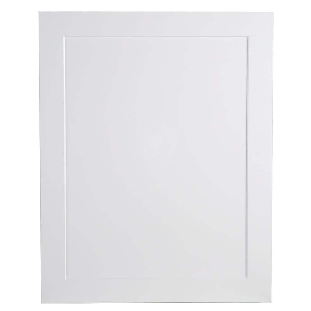 Hampton Bay White 24x30x0.63 in. Decorative Base End Panel CM2430O-WH ...