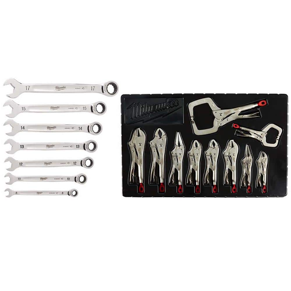 Milwaukee Mechanic Hand Tool Set (17-Piece) 48-22-3690-48-22-9506 - The ...