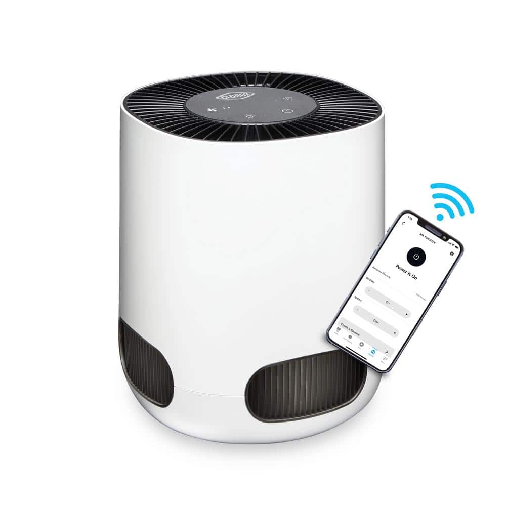 Clorox Tabletop Smart 200 sq. ft. True HEPA Air Purifier in White 11021 ...