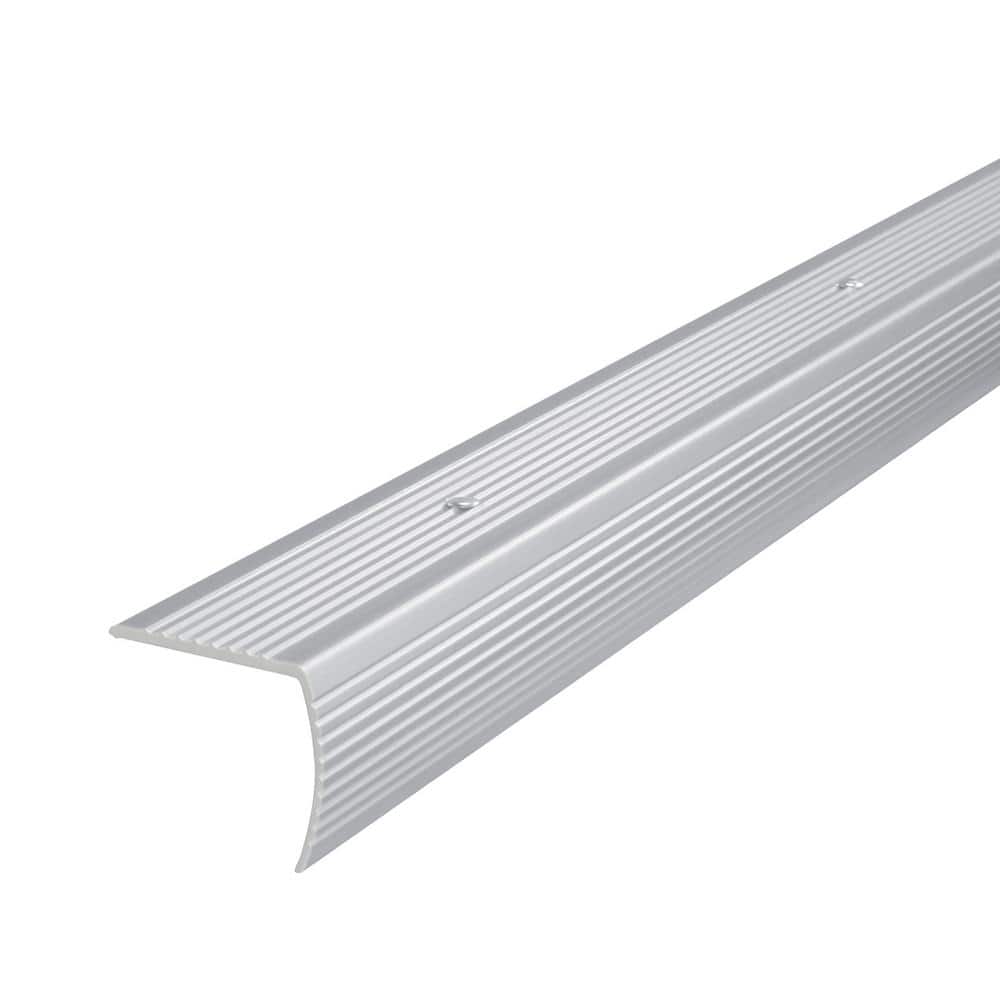 M-D Building Products 1-1/8"X1-1/8"X 36" SILVER ALUMINUM STAIR EDGING W ...