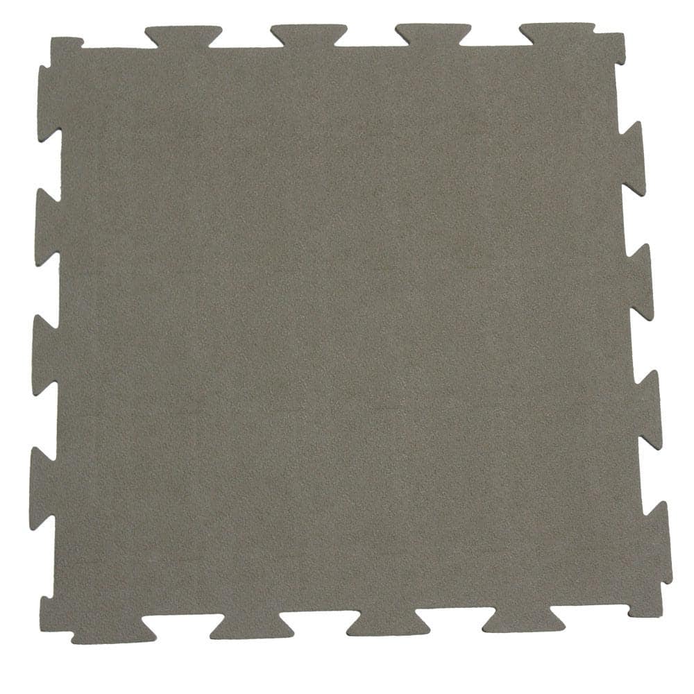 Rubber-Cal Terra-Flex 1/4 in. x 24 in. x 24 in. Light Tan Interlocking ...