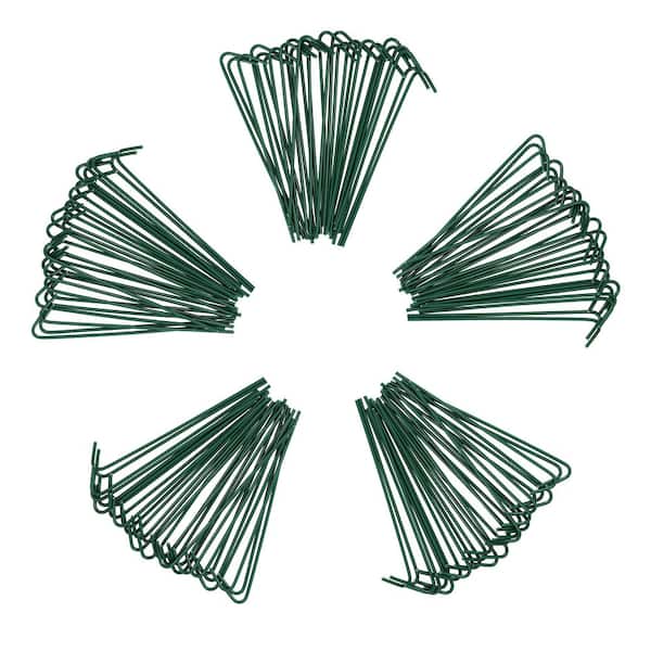 Fencer Wire 6-1/2 in. Long 10-Gauge Green Galvanized Steel Chain Link ...