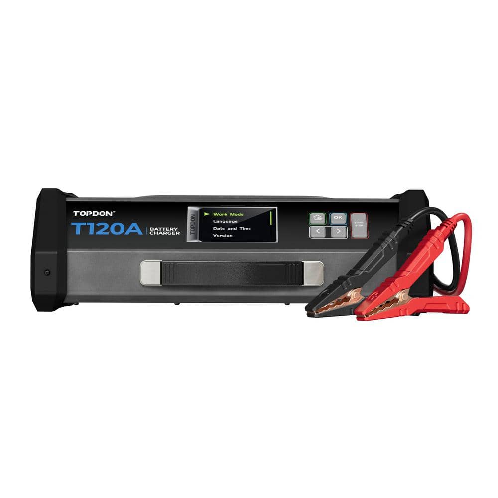 TOPDON Tornado120000-16 ft. Cables-120A Stable Power Supply and 12-Volt ...