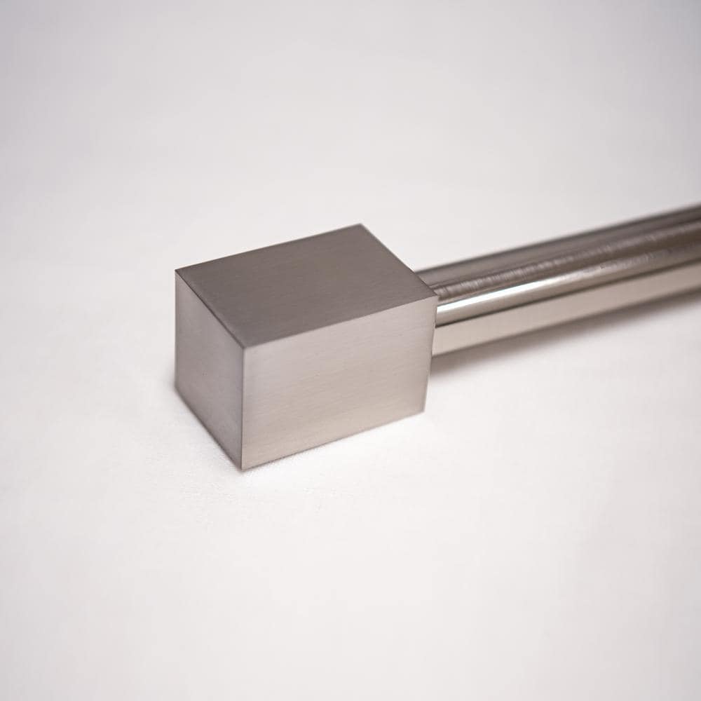 Best Home Fashion 120 in Adjustable Metal Single Curtain Rod with ...