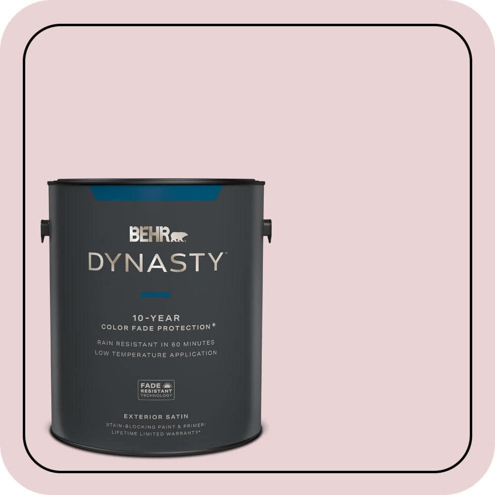 BEHR DYNASTY 1 gal. #S130-1 Beloved Pink Satin Enamel Exterior Stain ...