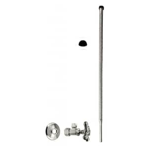Westbrass 5/8 in. x 3/8 in. OD x 20 in. Corrugated Riser Supply Line ...
