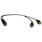 Tripp Lite 3.5 mm Stereo 1 ft. Cable Y-Adapter P313-001
