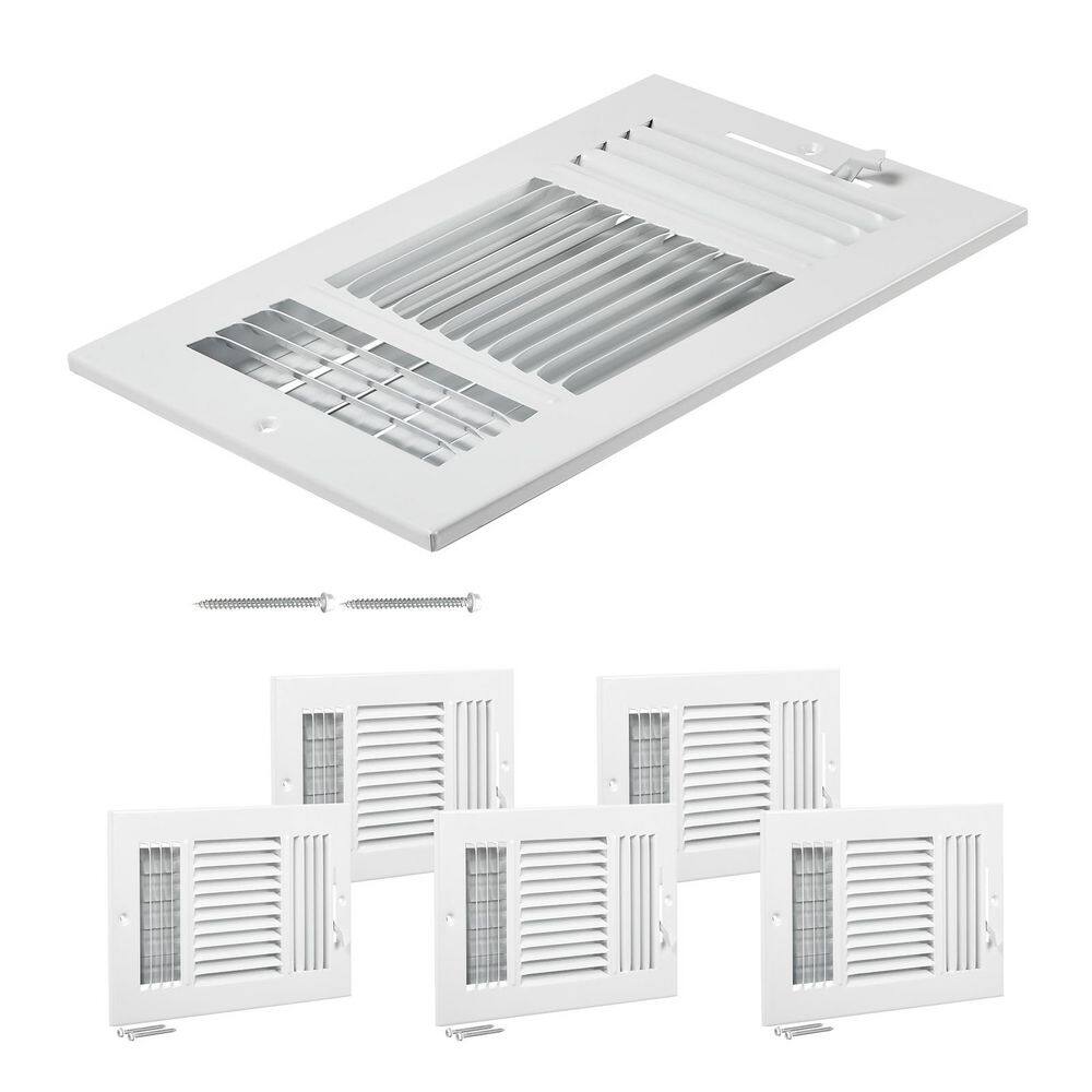 SKYSHALO 6 x 10 in. Floor Registers, 6-Pack Floor Vents, HVAC 3 ...