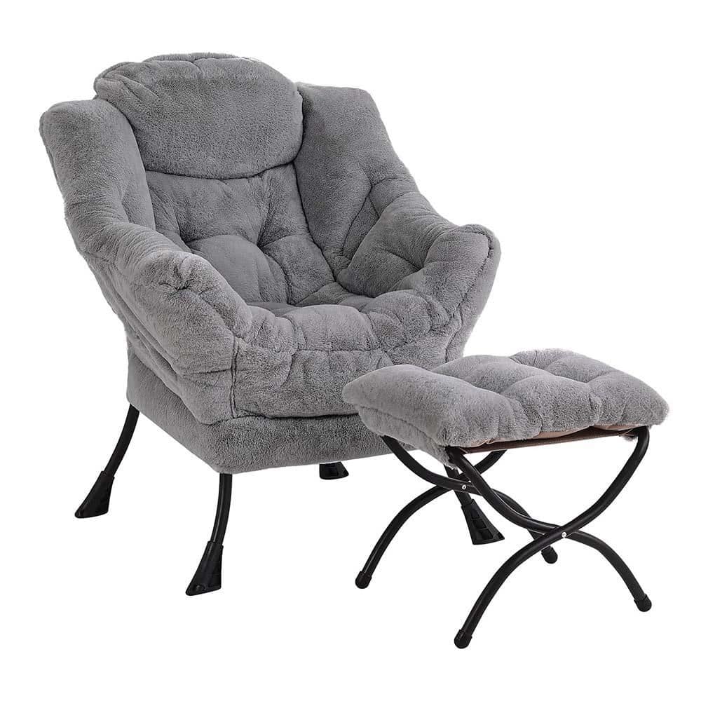 Contemporary Lounge Reading Chair with Armrests and a Side Pocket for ...