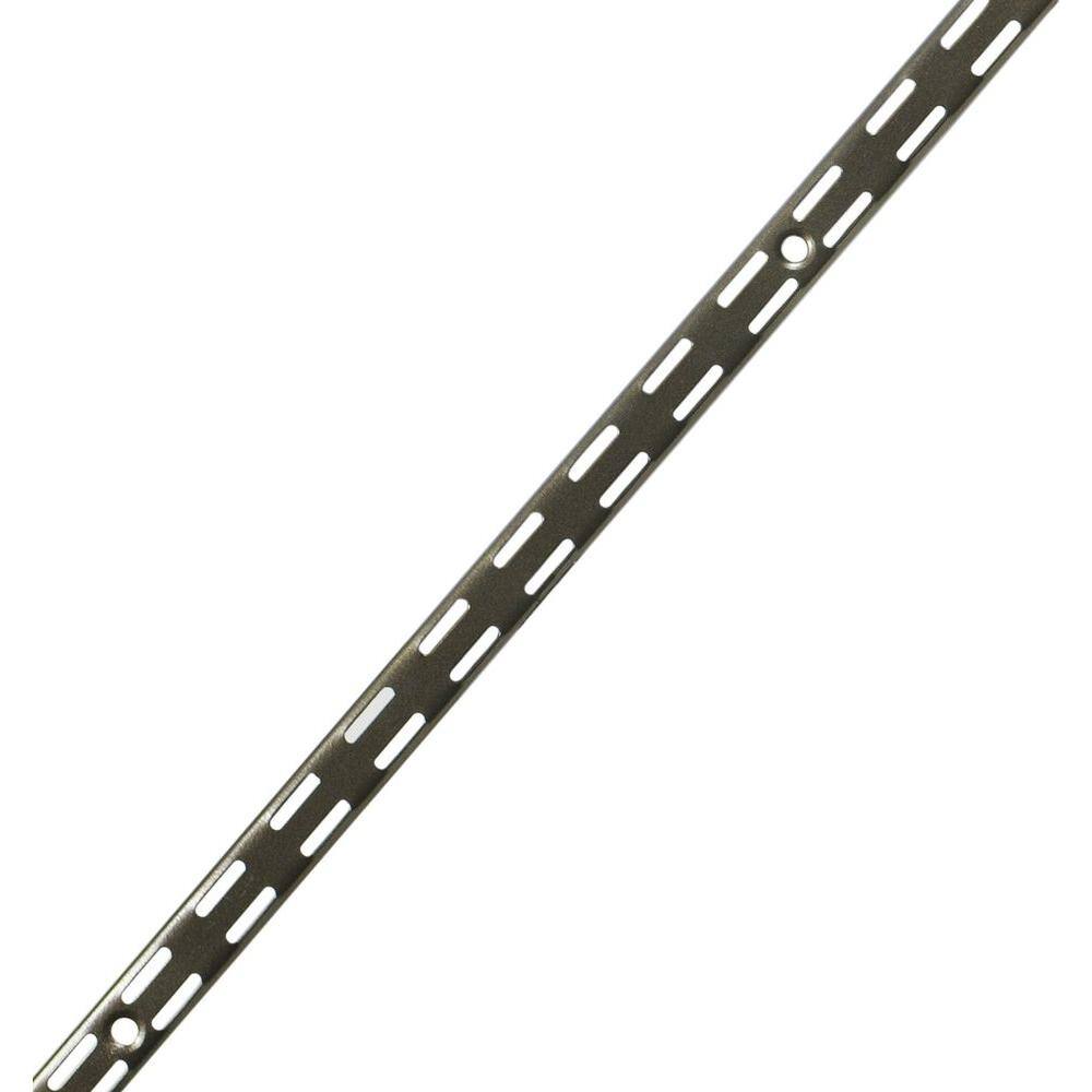 Rubbermaid 25 in. Espresso Twin Track Upright 1776285 - The Home Depot