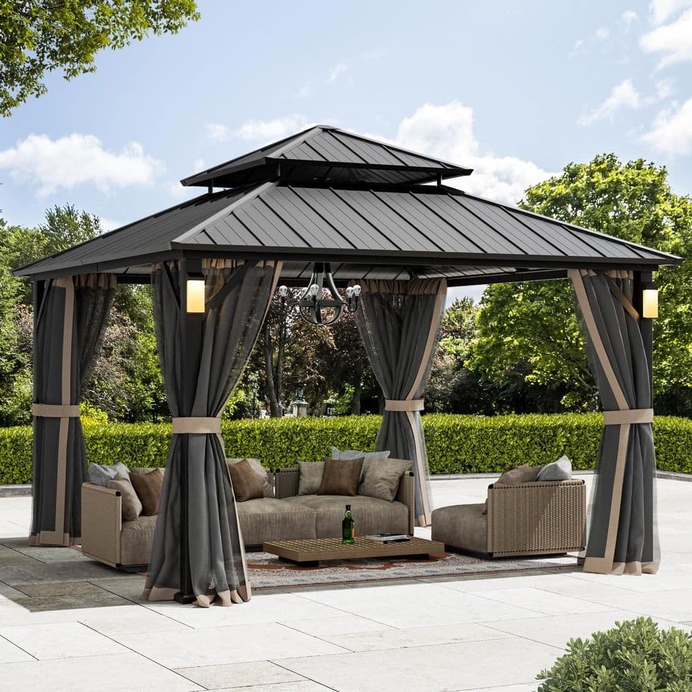 COVERED OUTDOOR OUTDOOR LIVING SPACES Ultra Series 12 ft. x 12 ft ...
