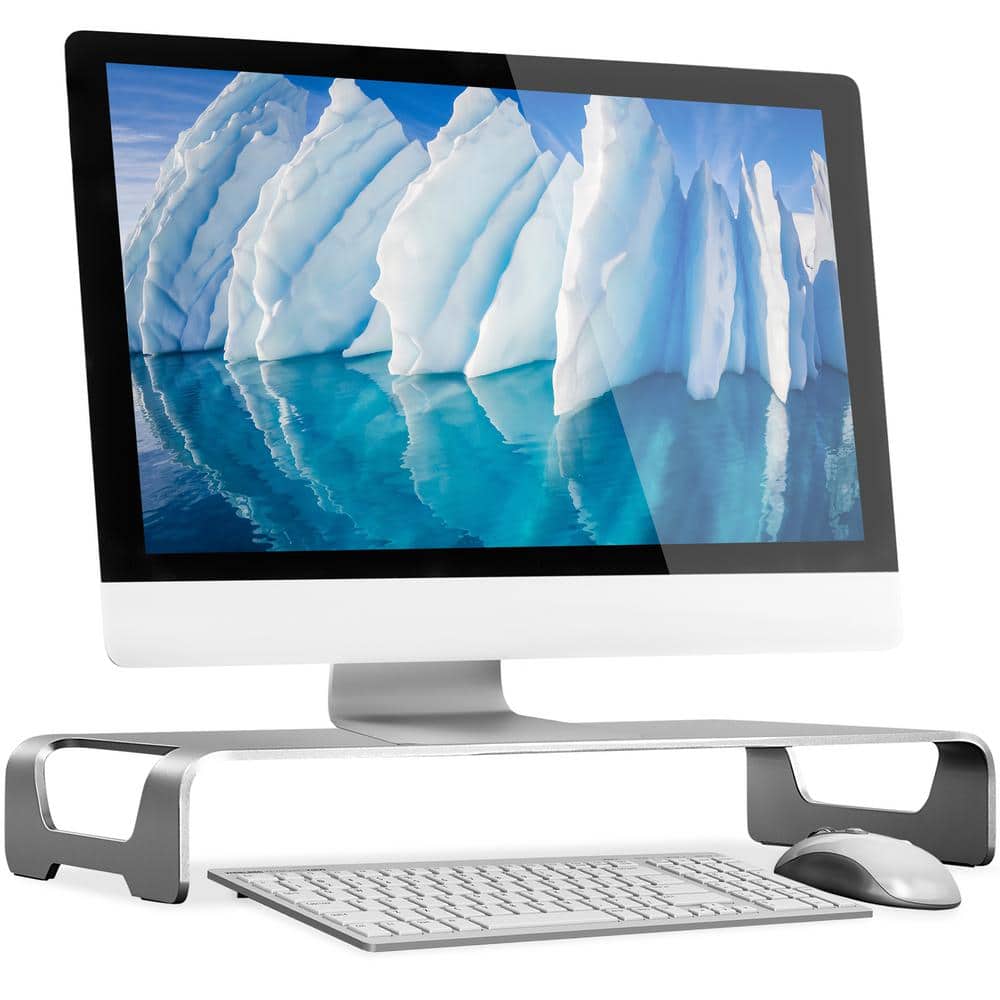 mount-it! Slim Aluminum Riser and Stand For an Ergonomic Workplace MI ...